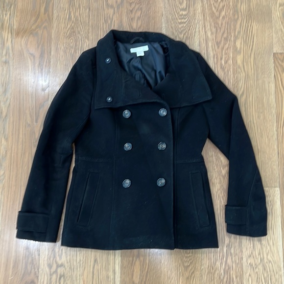 H&M | Jackets & Coats | Hm Funnel Neck Pea Coat | Poshmark